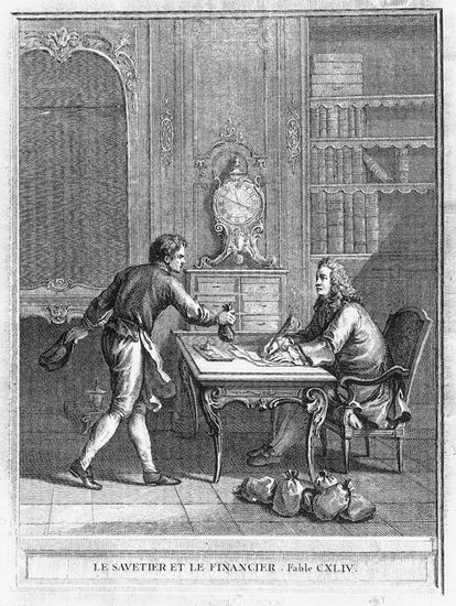 » Le Savetier et le Financier, par Jean de la Fontaine