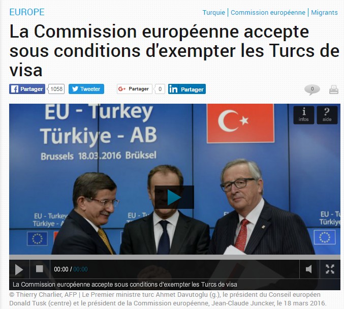 » La Commission européenne accepte sous conditions d’exempter les Turcs ...